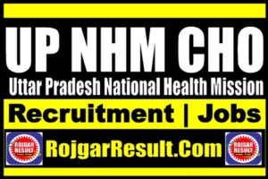 Uttar Pradesh UP NHM CHO Online Form 2024 for 7401 Post - Rojgar Result ...