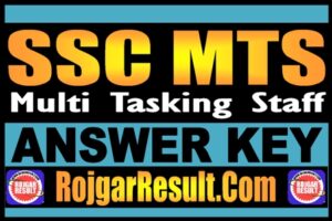 SSC MTS Answer Key 2024 - Rojgar Result | RojgarResult.Com