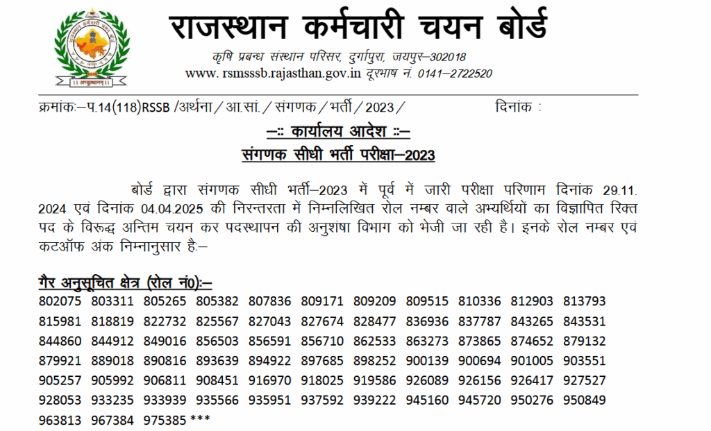 Result - Rojgar Result | RojgarResult.Com